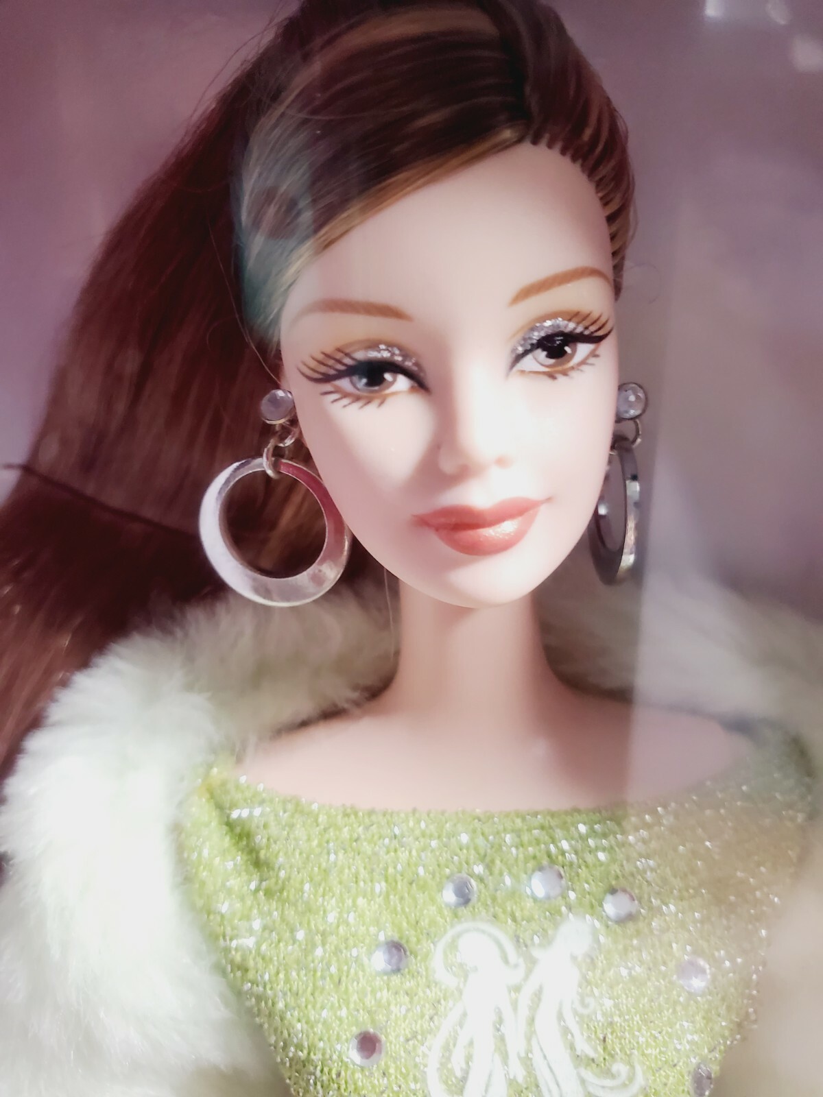 NEW 2004 BARBIE COLLECTOR GEMINI ZODIAC COLLECTION PINK LABEL DOLL ...