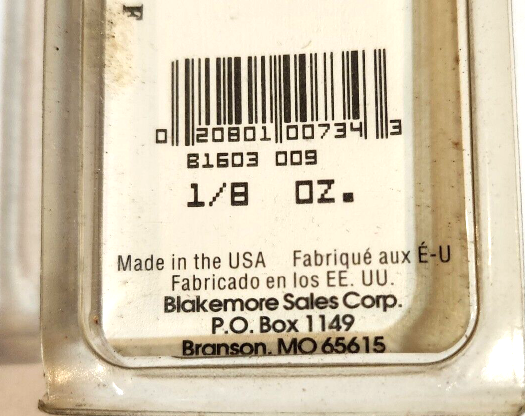 Original Blakemore Road Runner Culy Tail Jig 1/8 Oz Collectors Item ...