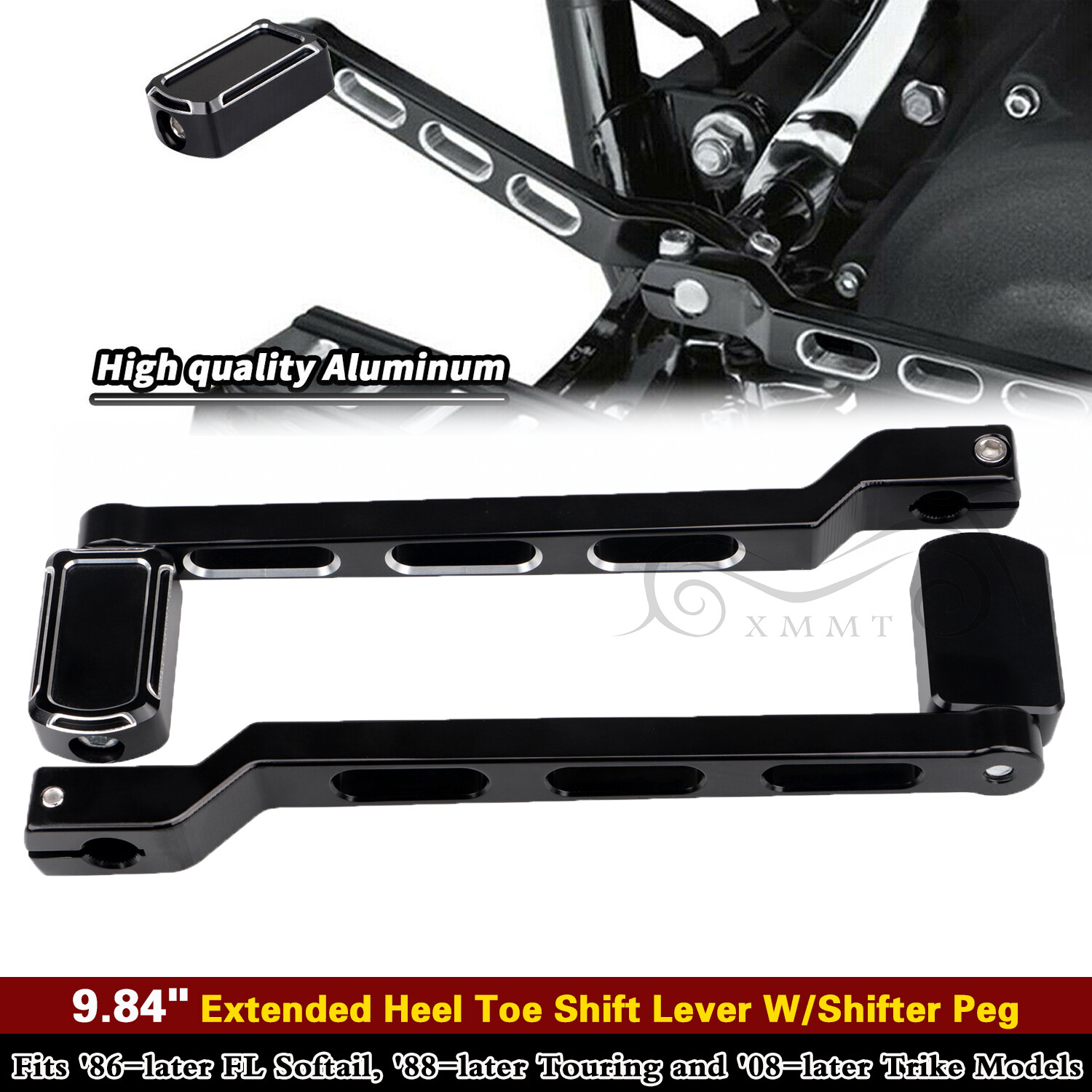 9.84" Extended Heel Toe Shift Lever Shifter Peg For Harley Tri Road ...
