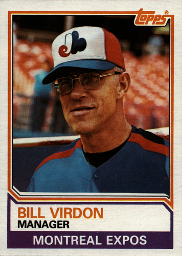 1983 Topps Bill Virdon Expos Manger #516 Centered Mint | eBay