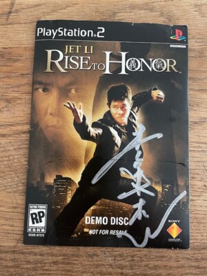 Jet Li Authentic Autograph *RARE* Rise to Honor Sony PlayStation Game ...
