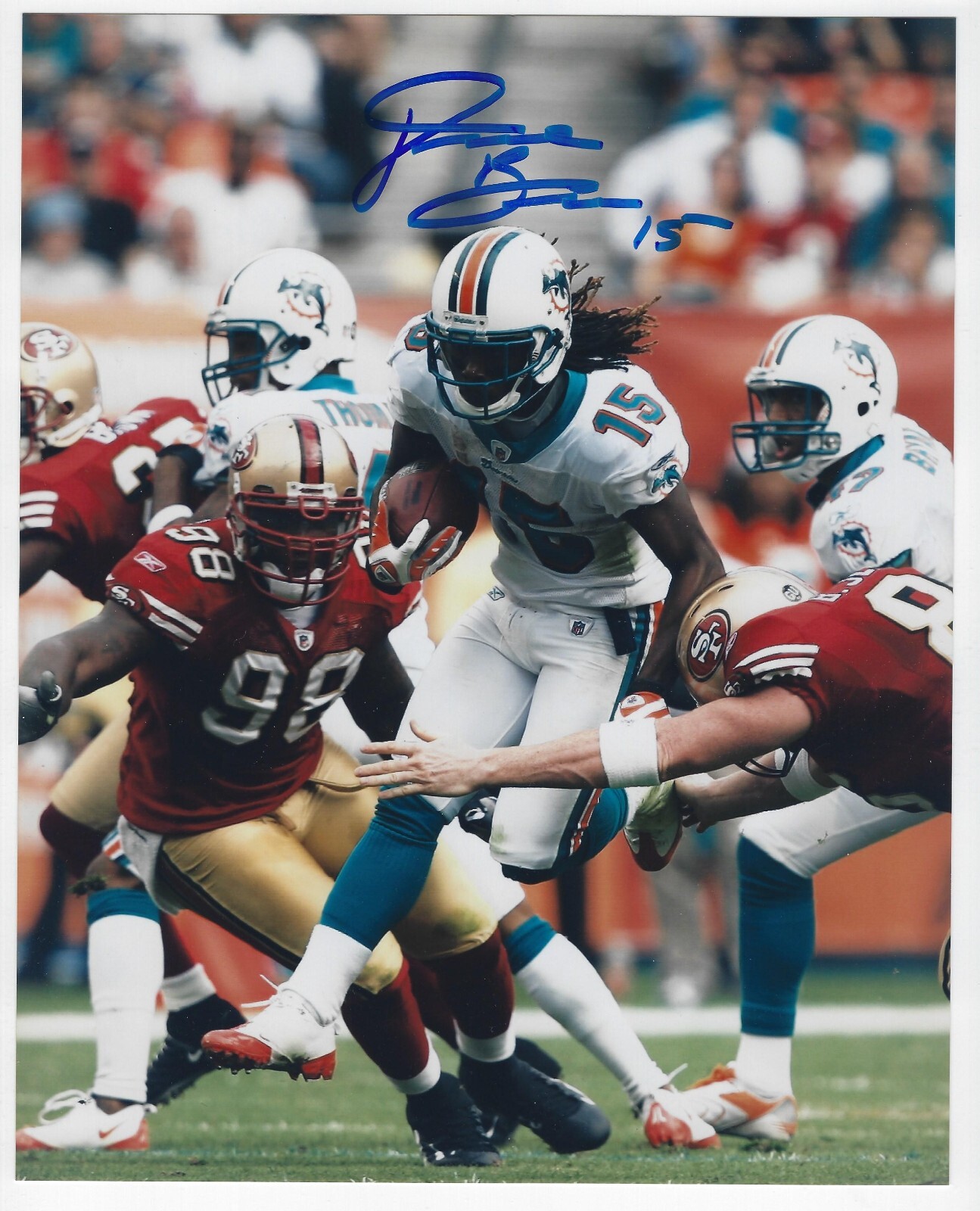 Davone Bess Miami Dolphins Signed Auto 8x10 Football Photo Autograph | eBay