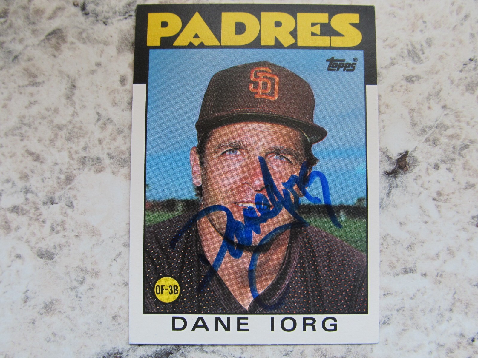 Padres Dane Iorg Signed Autographed 1986 Topps Traded Mint | eBay