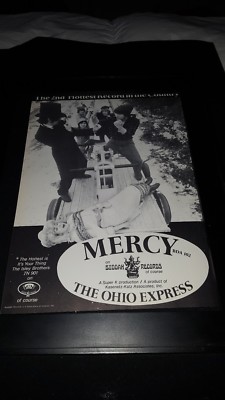 The Ohio Express Mercy Rare Original Promo Poster Ad Framed! | eBay