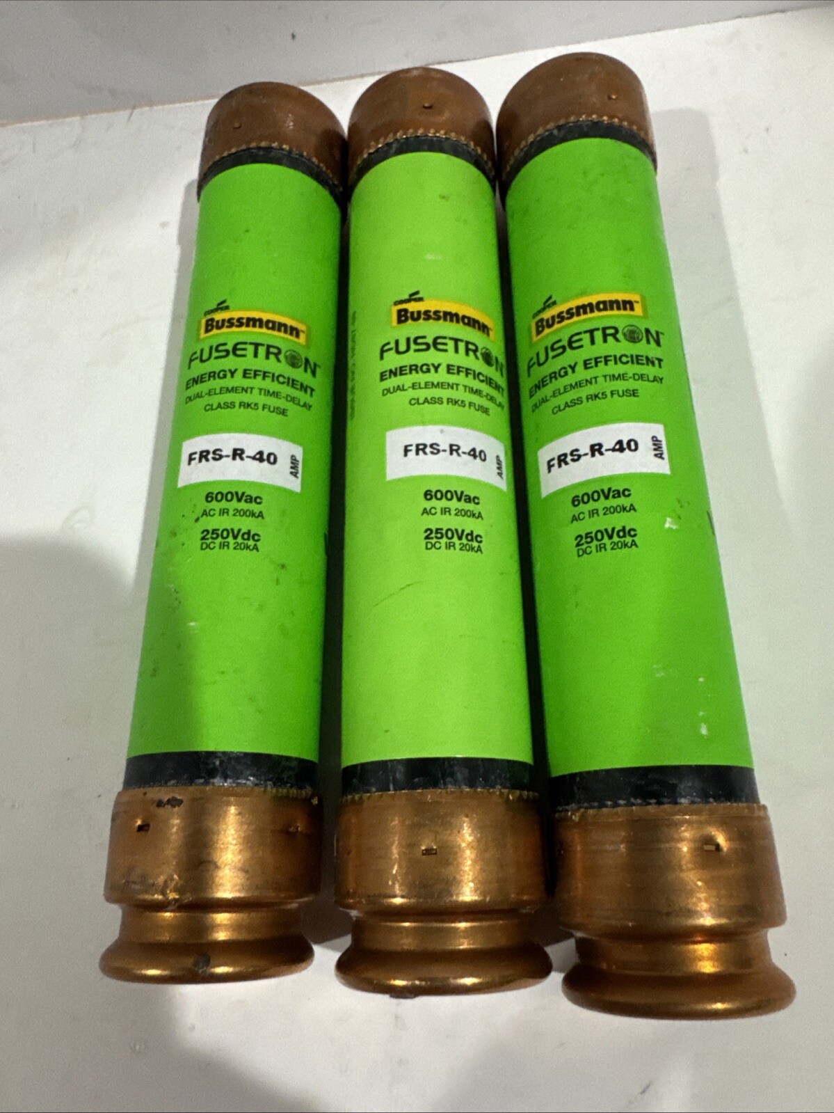 New Bussman Fusetron FRS-R-40 40 Amp 250V RK5 Fuse Lot of 3 | eBay