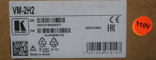 Kramer VM-2H2 1:2 4K HDR HDMI DA / Distribution Amplifier | eBay