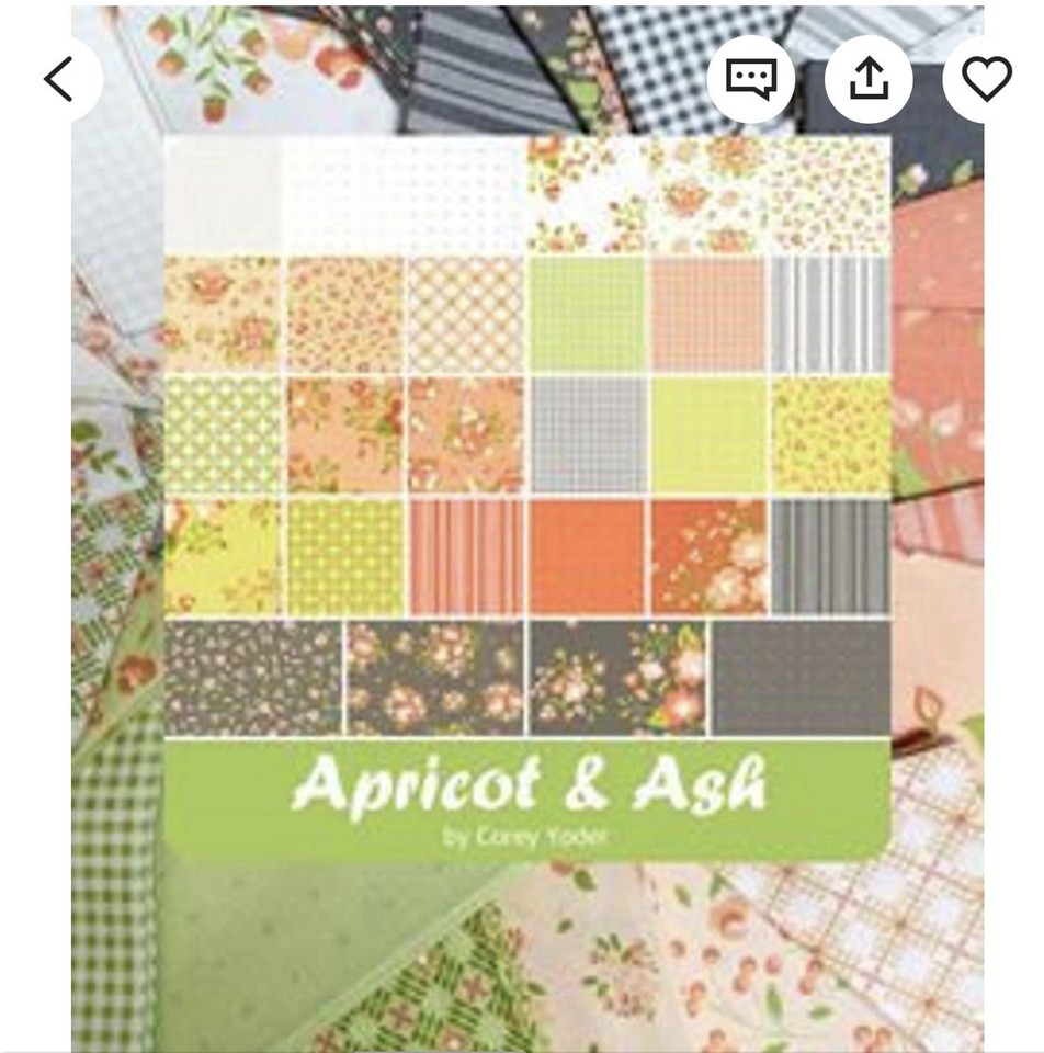 Apricot and Ash By Corey Yoder of Coriander Quilts For Moda Fabrics ...