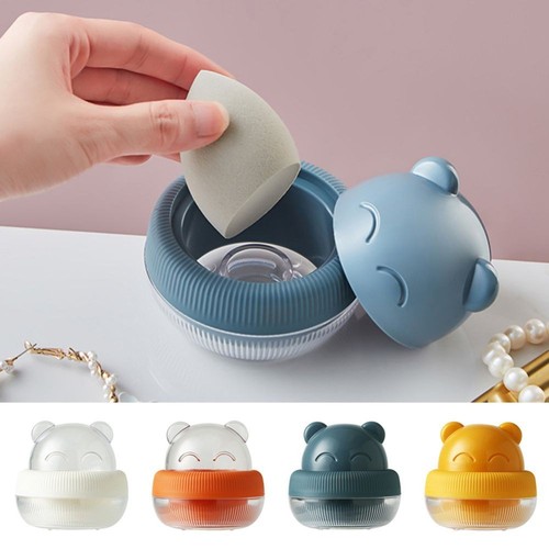 Box Makeup Blender Puff Holder Powder Puff Container Stand Puffs Drying ...