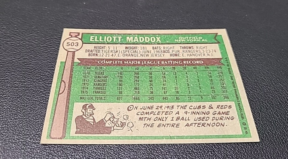 1976 Topps - #503 Elliott Maddox | eBay