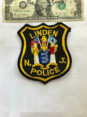 Linden New Jersey Police Patch un-sewn in Great Shape | eBay