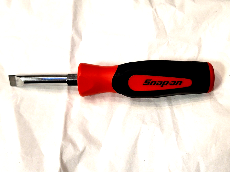 Snap-on Large Marine Aircraft Plug FLAT Slot Screwdriver RED Plastic ...