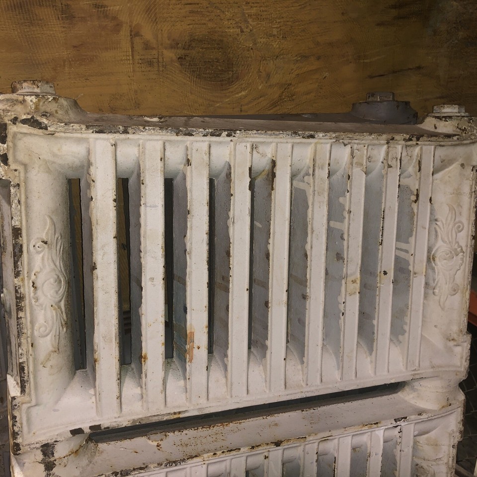 Cast iron Hot Water Two Pipe Steam radiator Wall Hung Mount | eBay