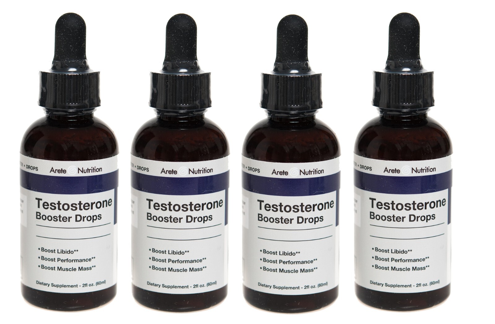 4 Month Arete Testosterone Booster Drops Men Women Fast Absorption and ...