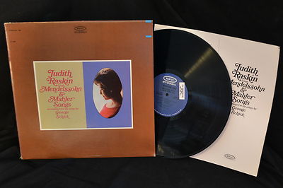 Judith Raskin Sings Mendelssohn & Mahler Songs - Epic - BC 1305 - EX-NM ...