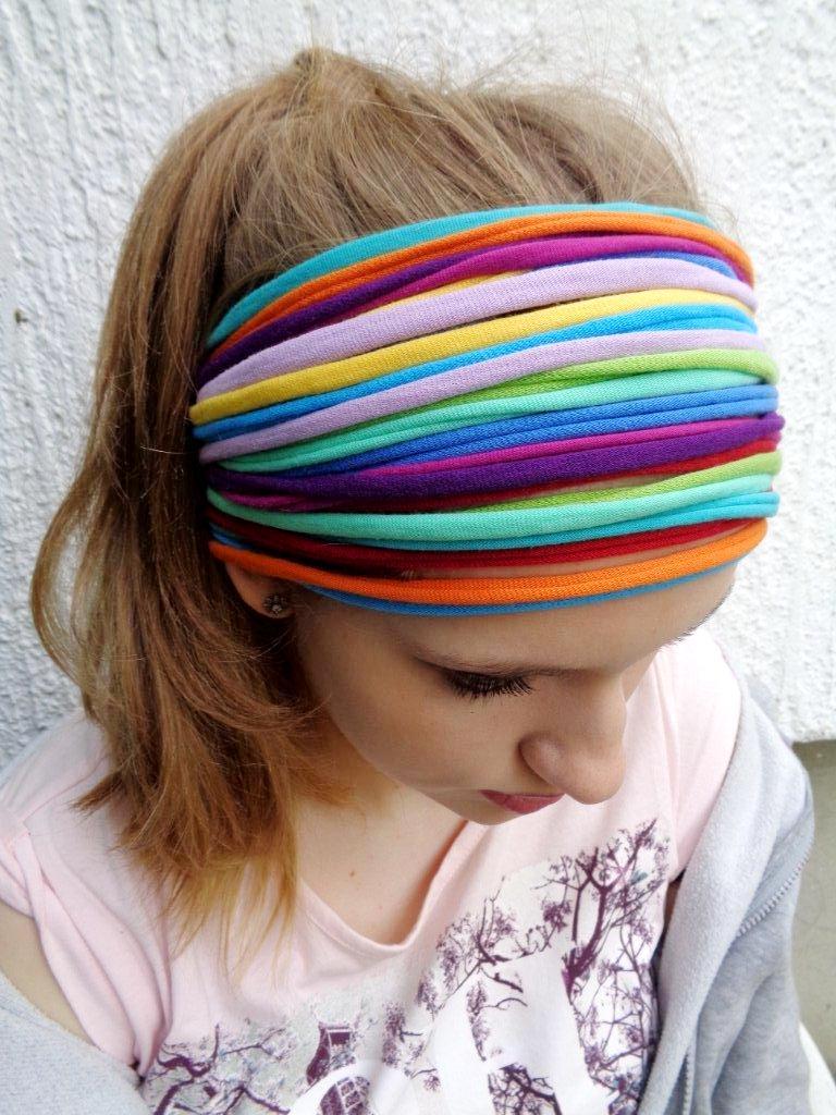 Rainbow Headband Dreadlock Headband Head Scarf Head Wrap Gay Pride LGBT ...