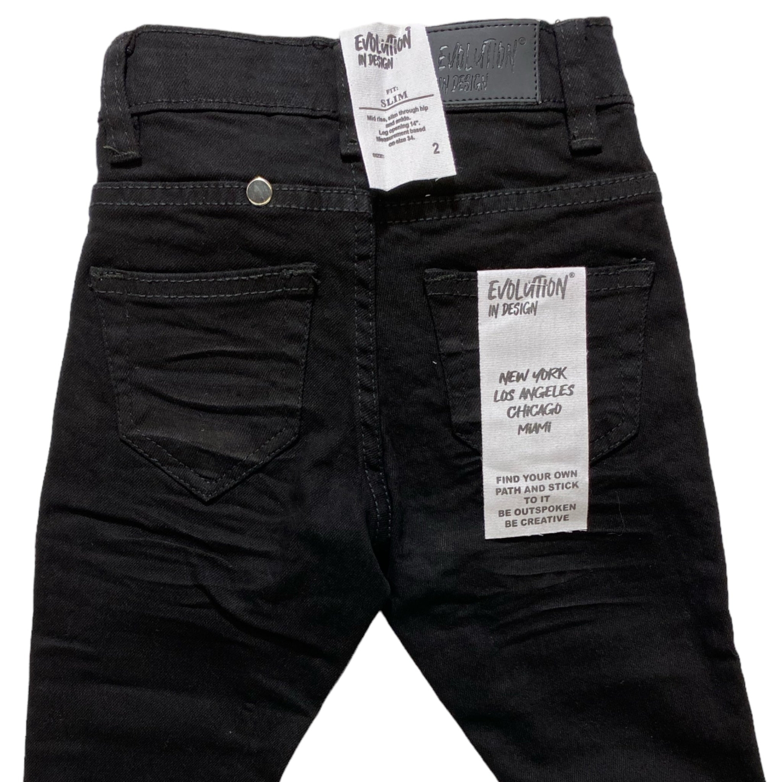 Little Kids EVOLUTION IN DESIGN Top Shelf Stretch Denim Jean | eBay