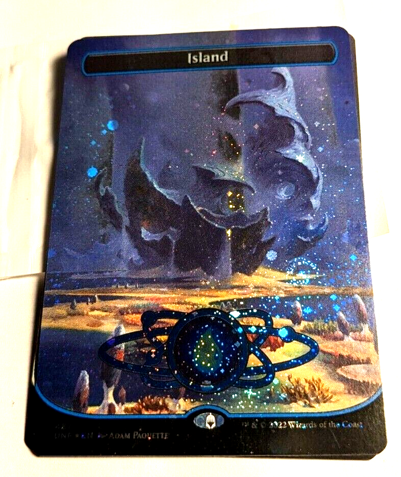 5 Unfinity Planetary Galaxy FOIL Borderless Land EDH Magic the ...