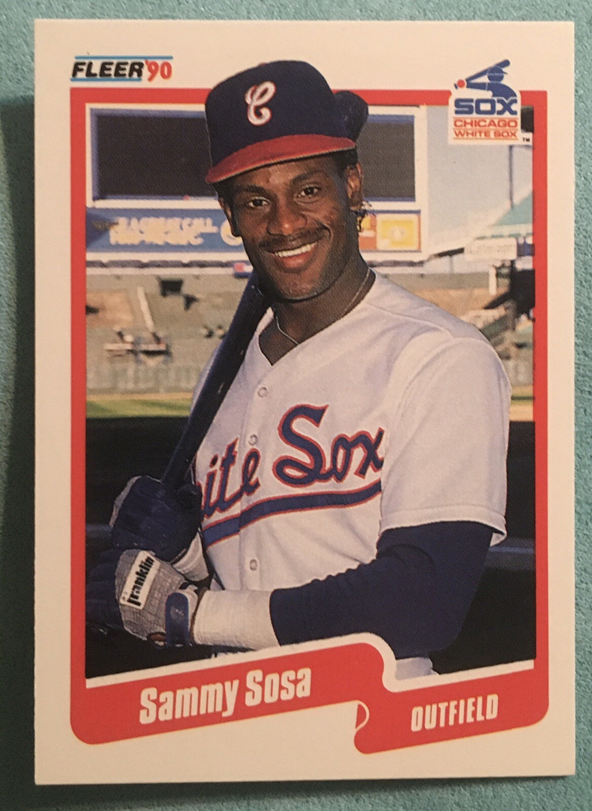 Error Card 1990 Fleer Sammy Sosa #548 Rookie Baseball Card Wrong Birth ...