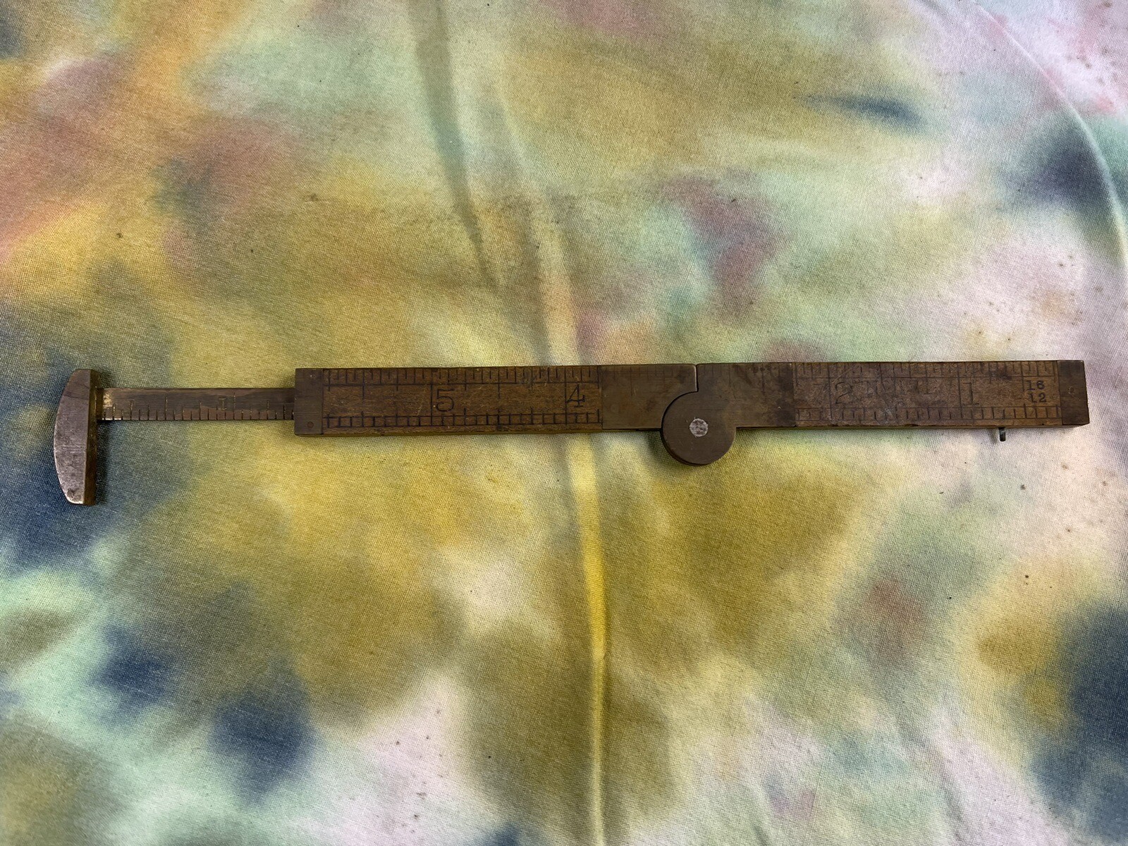 ANTIQUE LUFKIN No 171 FOLDING WOOD RULE RULER | eBay