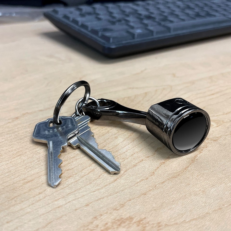 GMC Denali Black Chrome Engine Piston Style Metal Key Chain | eBay