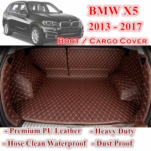Tailored PU Leather Brown Boot Liner Cargo Mat Cover fits for BMW X5 ...