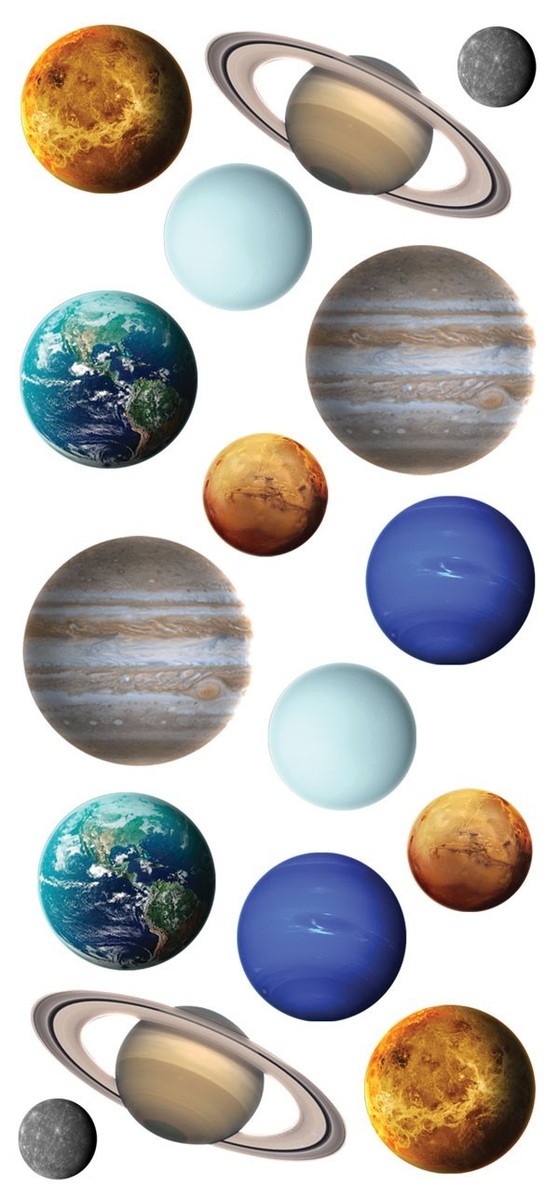 Planets Scrapbook Paper
