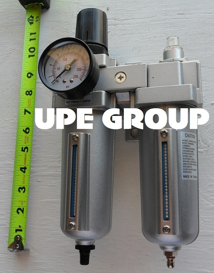 3/4" HEAVY DUTY COMBO PARTICULATE & COALESCING FILTER REGULATOR WITH ...