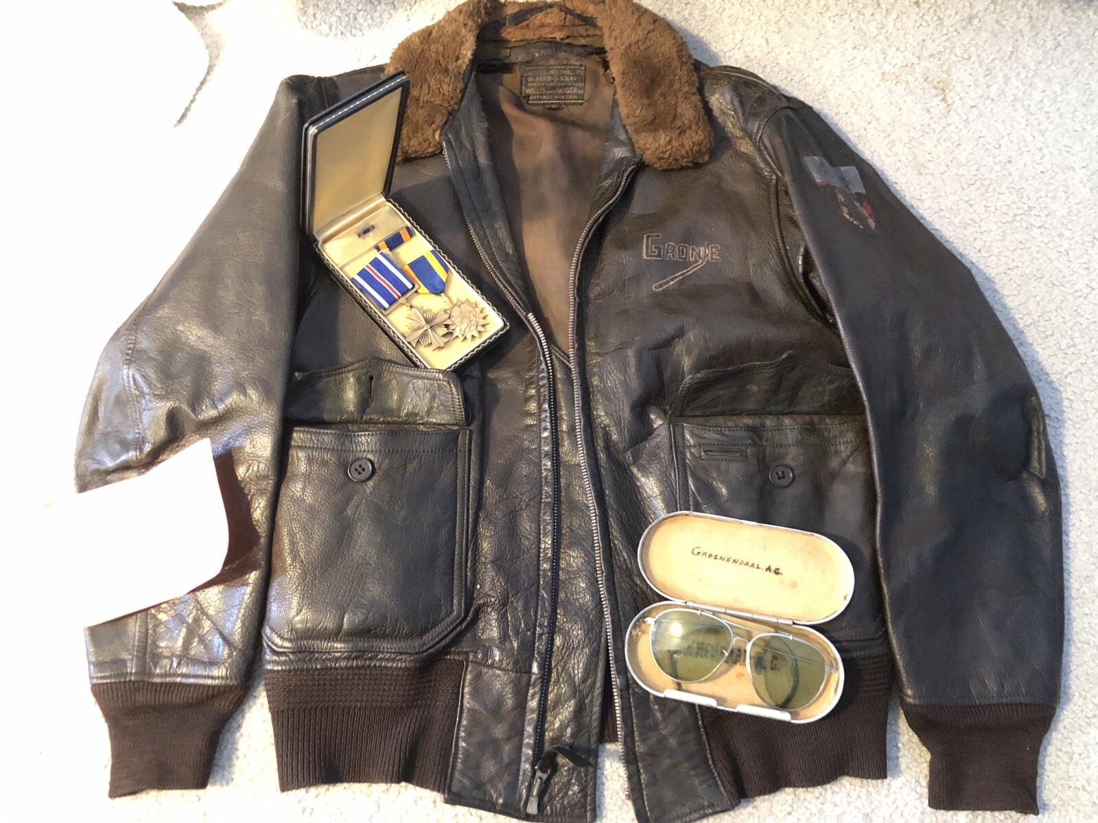 CBI Pilot GROUPING WWII USN M-422a CHINA BURMA INDIA Flight Jacket BL ...