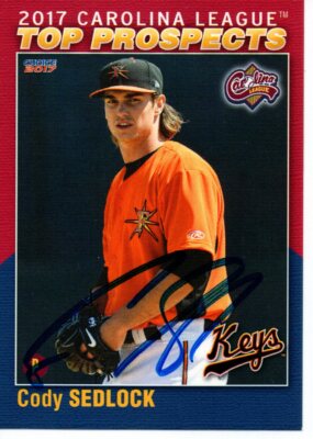 Cody Sedlock 2017 Frederick Keys Carolina League Top Prospects Signed ...