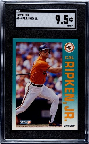 Cal Ripken Jr. 1992 Fleer SGC 9.5-Orioles | eBay