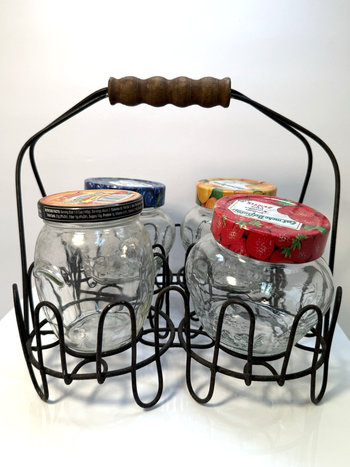 Vintage Zentis Germany Jam Jars & MW Polar Foods Jars Jelly w/ Wire ...