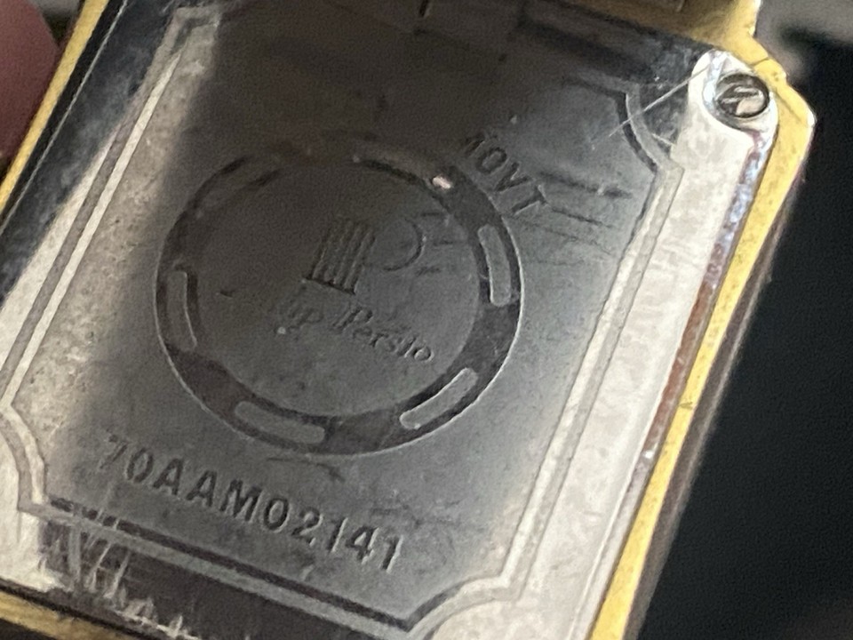 Philip Persio Quartz Ladies Unusual Gold Silver Tone Watch Untest ...