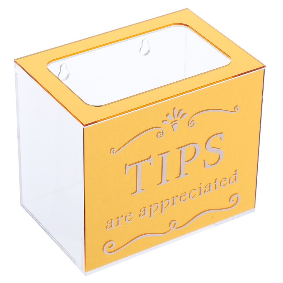Acrylic Tip Collection Box Donation Suggestion Collection Box Money ...