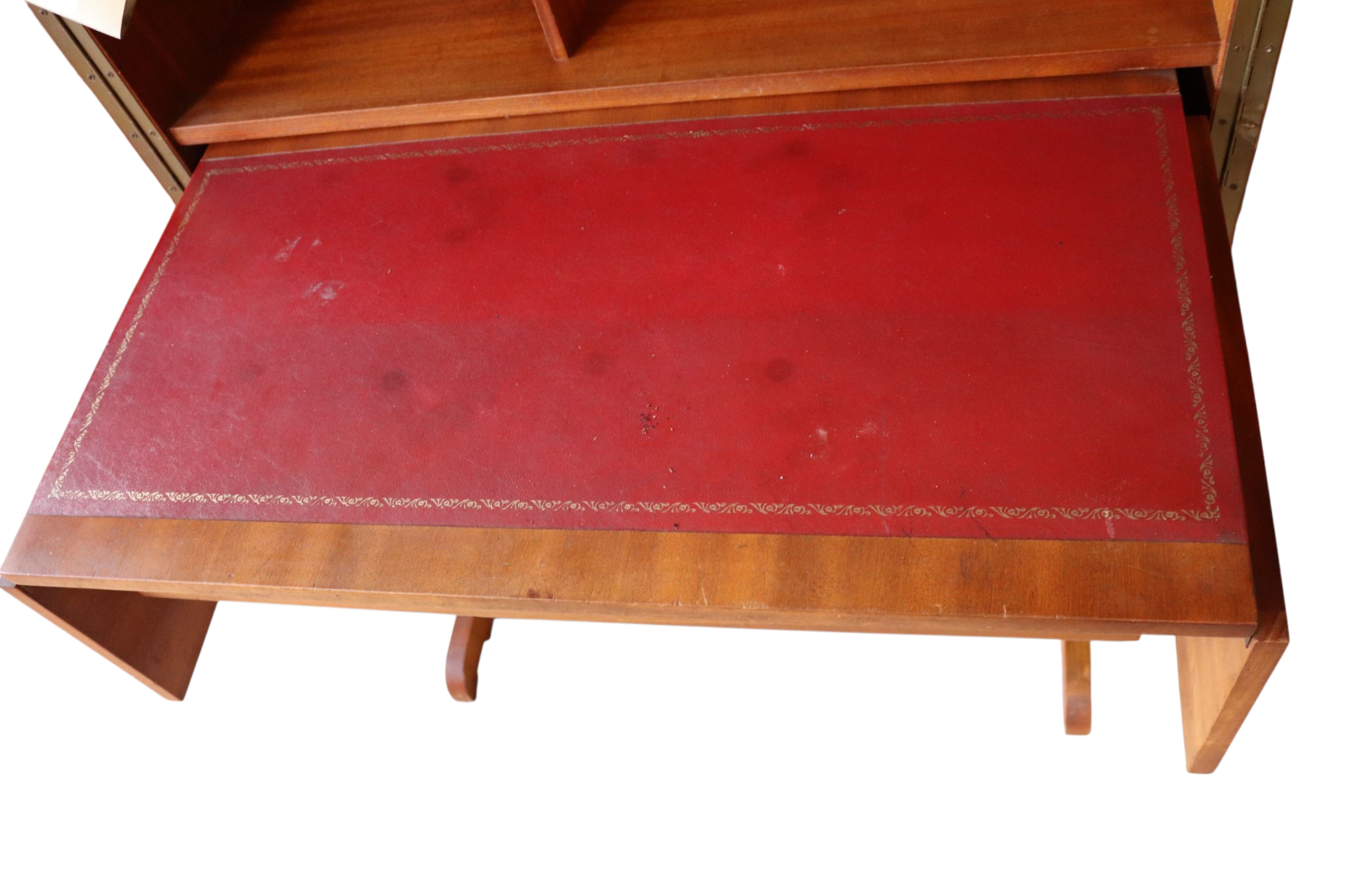 Mid Century Teak Newcraft Home Office Magic Box Style Foldaway Desk ...
