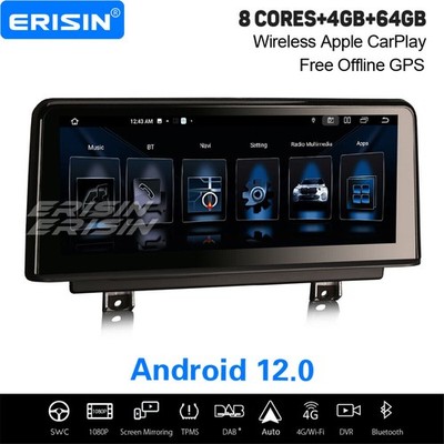 8-Kern 10,25" Android 13 Autoradio Navi BMW 3/4er F30/31/34/32/33/36 ...
