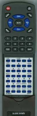 Replacement Remote for Sanyo NC088UH, NC088, FWBP505F, FWBP505K ...