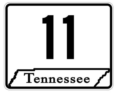 Tennessee State Route 11 Sticker R4548 Highway Sign Road Sign Decal | eBay