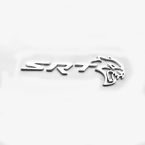 Chrome Silver Hollow Hellcat Car Emblem Rear Trunk Badges 3D Metal ...