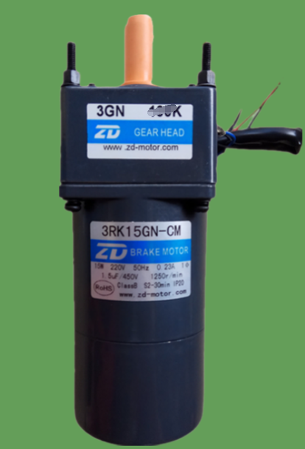 1X 3RK15GN-CM Brake Motor 3RK15GN CM AC Fixed Speed Motor 220V 0.23A ...