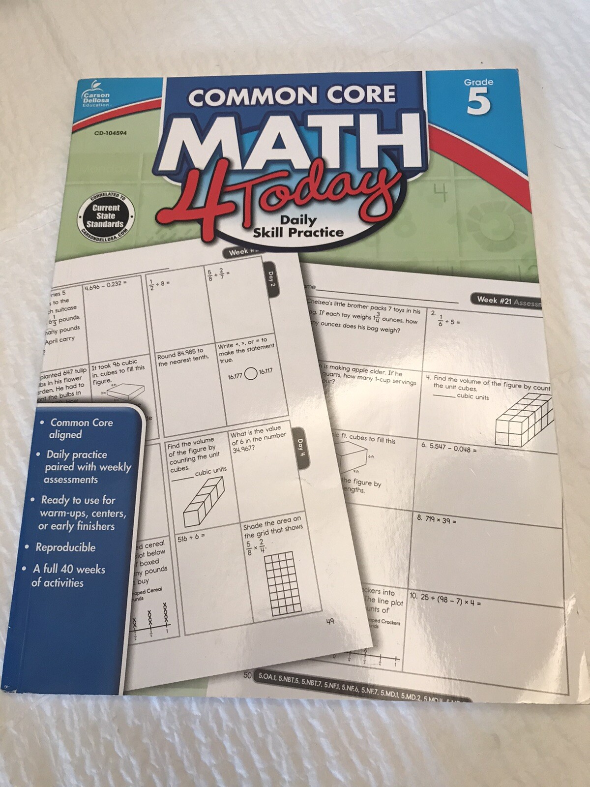 Common Core 4 Today Ser.: Daily Skill Practice, Grade 5 by Erin ...