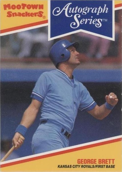 1992 Mootown Snackers Autograph Series - #21 George Brett for sale ...