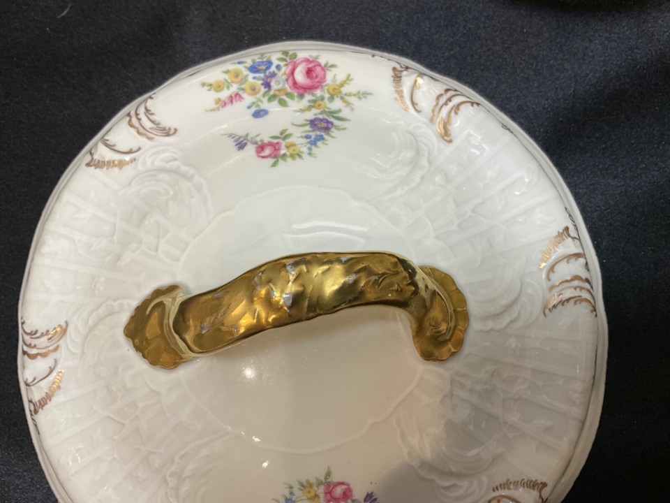 Hand Painted German Dinnerware Service for 12 Rosenthal Diplomat 123 Pc ...