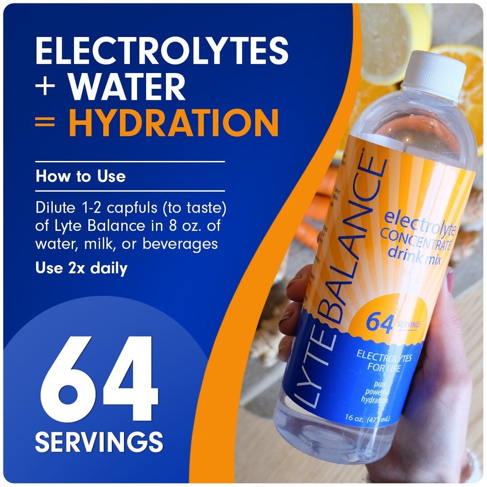 Lyte Balance Electrolyte Concentrate Naturally Hydrating Energy Boost ...