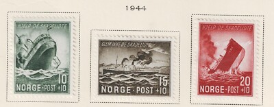 Norway WW2 Wartime Ships in Battle set 1944 MLH UK | eBay