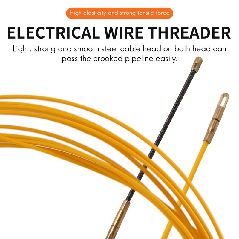 10M 3Mm Guide Device Fiberglass Electric Cable Push Pullers Duct ...