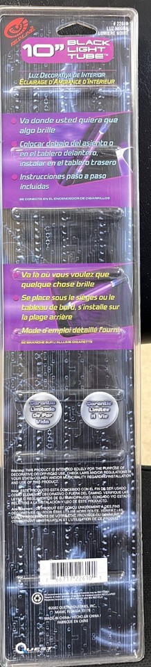 QUEST 22610- 10" BLACKLIGHT tube - 12V - INTERIOR ACCENT LIGHTENING ...
