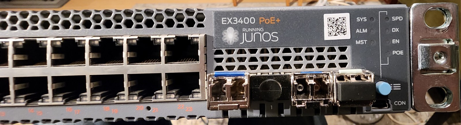 Juniper Networks EX3400 EX3400-24P 24-Port Gigabit PoE Switch with ...