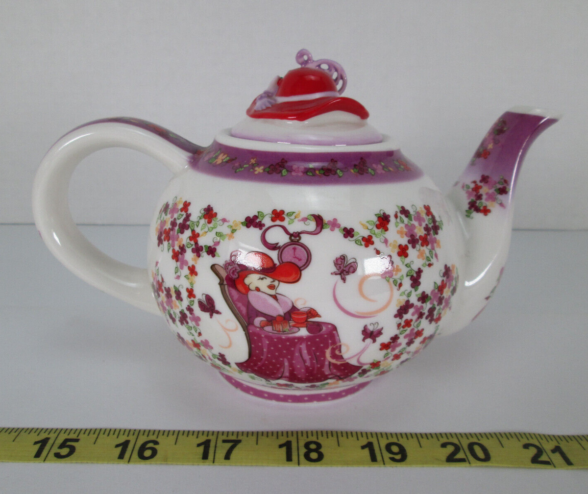Red Hat Society Tea Pot