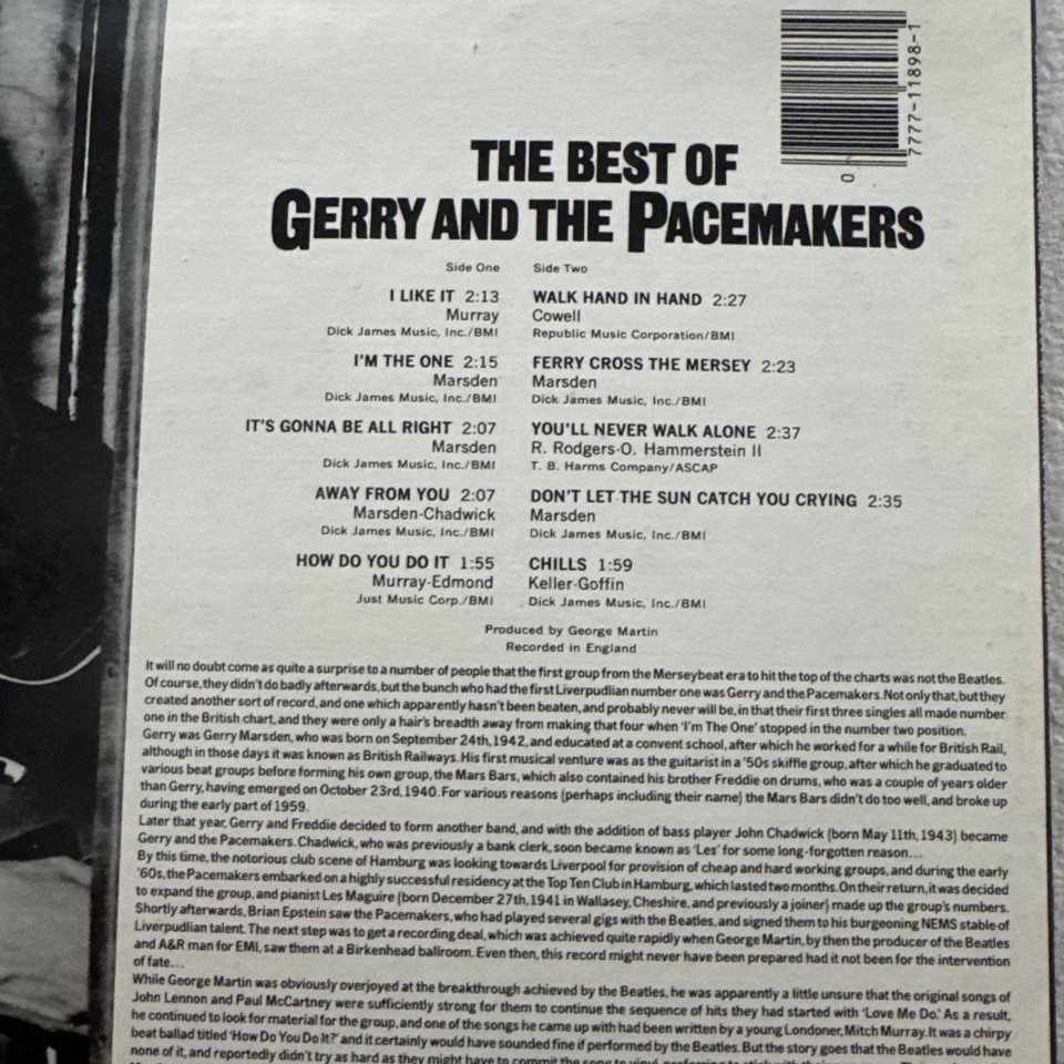 The Best Of Gerry And The Pacemakers, Vintage 1979 | eBay