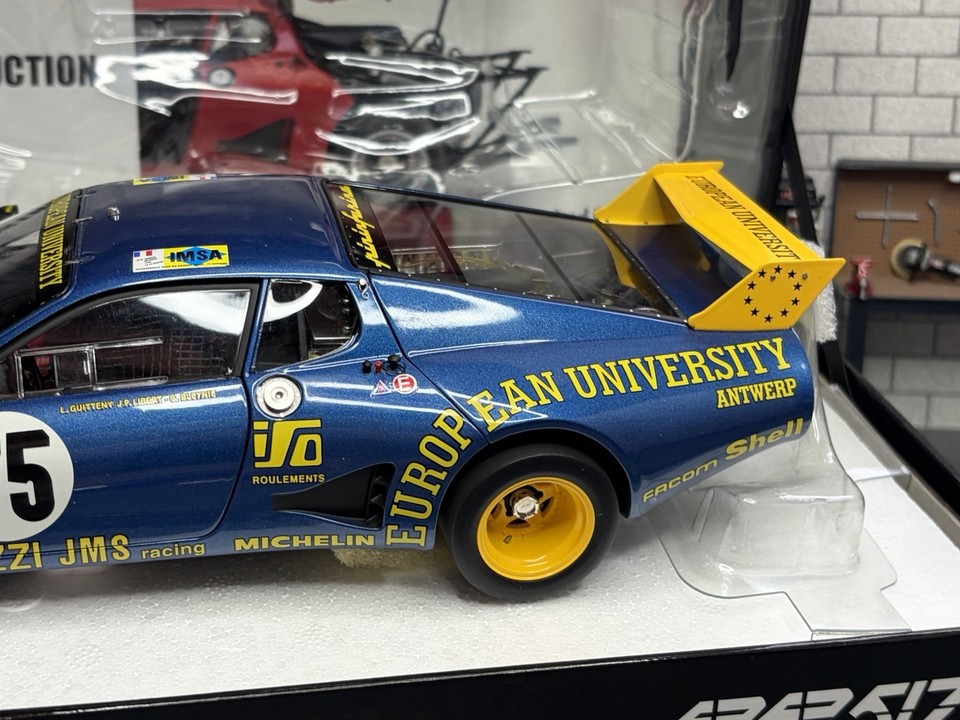 1:18 *BOXED* BBR 1980 FERRARI 512BB Le Mans #75 JMS RACING MODEL CAR ...